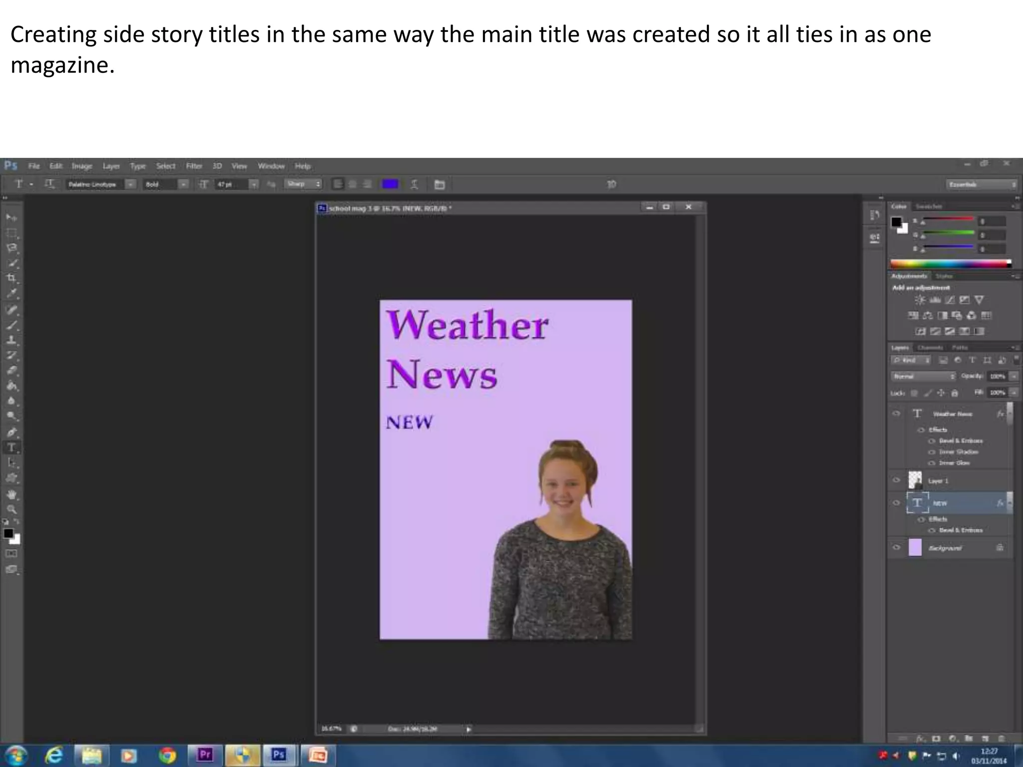 Screen shots of front cover | PPTX
