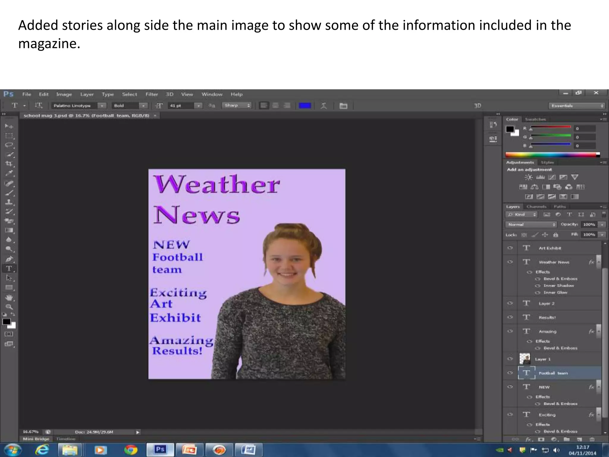 Screen shots of front cover | PPTX