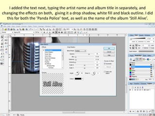 The Making of Front Panel of CD Cover | PPTX