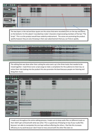 Screen shots of spotify advert | PDF