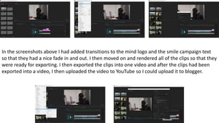 Screenshots on process