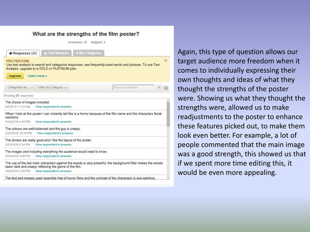 Poster questionnaire feedback | PPTX