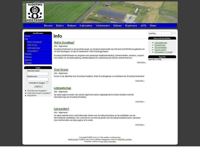 Screenshots nieuwe Scono.nl