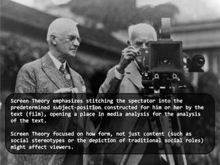 Screen theory power point | PPTX