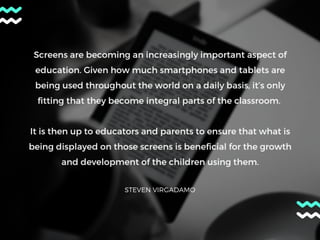 Screen Time in the Classroom: A Benefit or Distraction? | PPT