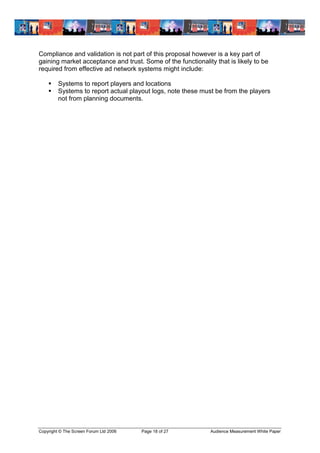Screen White Paper Audience Measurement | PDF