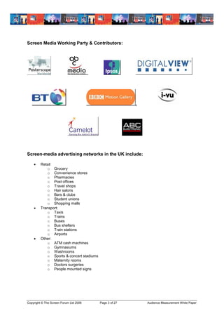 Screen White Paper Audience Measurement | PDF