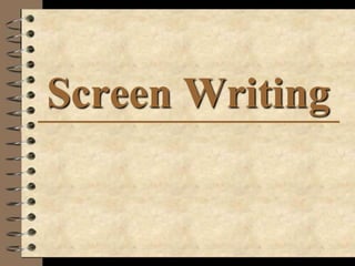 Screen writing | PPTX