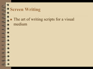 Screen writing | PPTX
