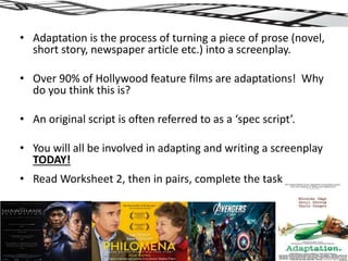 Lesson 2 - Adapting and Writing | PPT