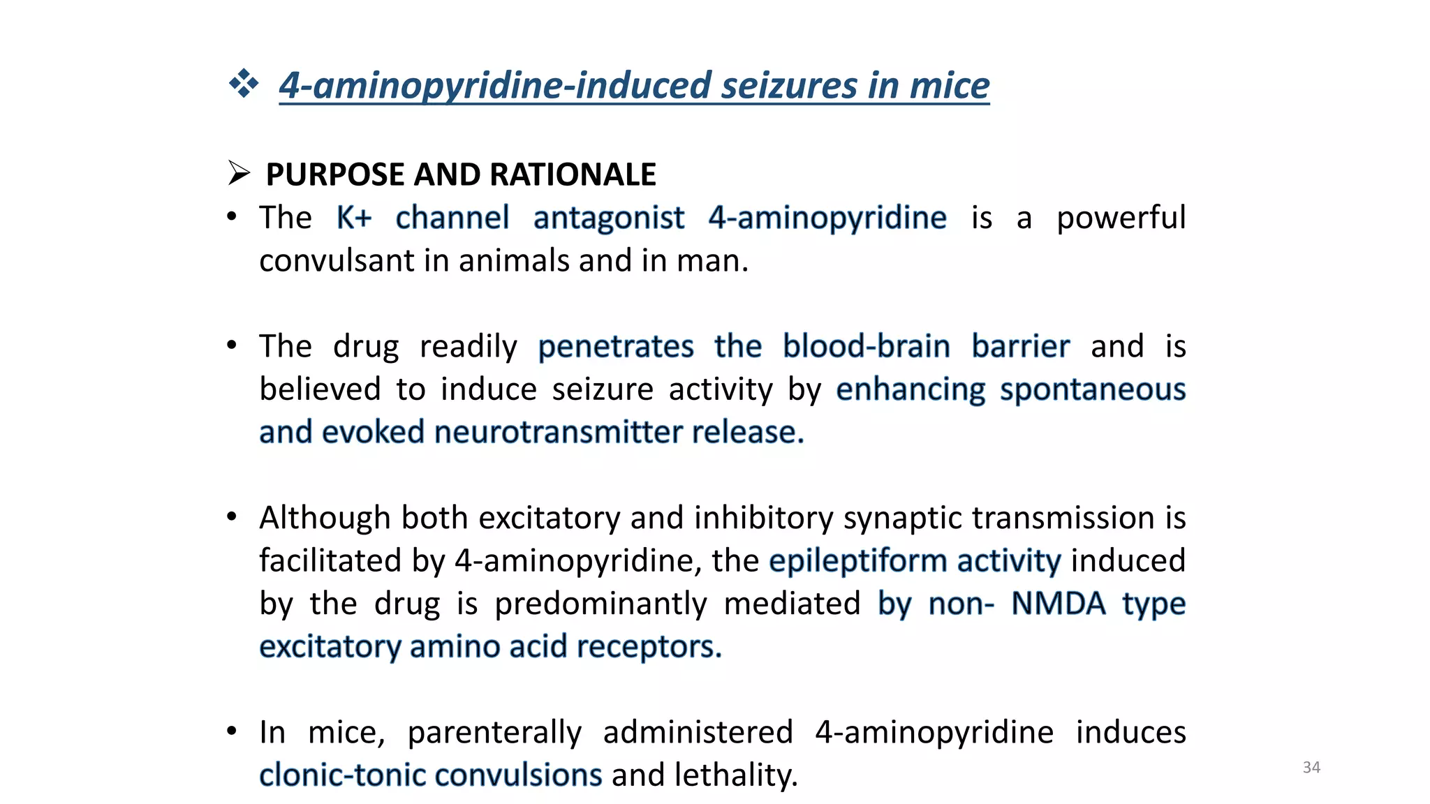 Screening models of antiepileptic and nootropic drugs | PPTX