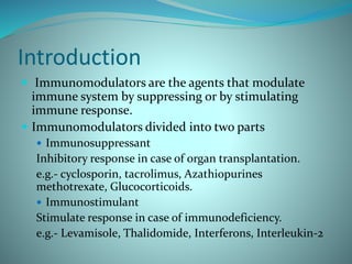 Screnning of immunomodolator | PPT