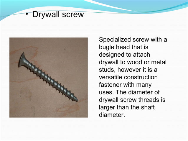 Screw | PPT | Woodworking | Arts and Crafts