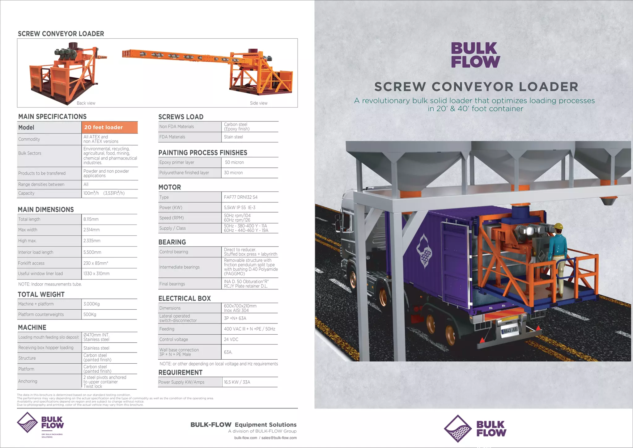 Screw conveyor loader brochure | PDF