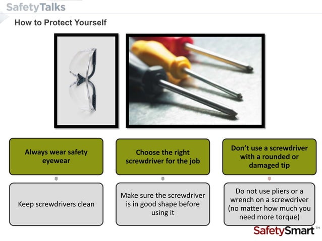 Screwdrivers are big drivers of injuries | PPT