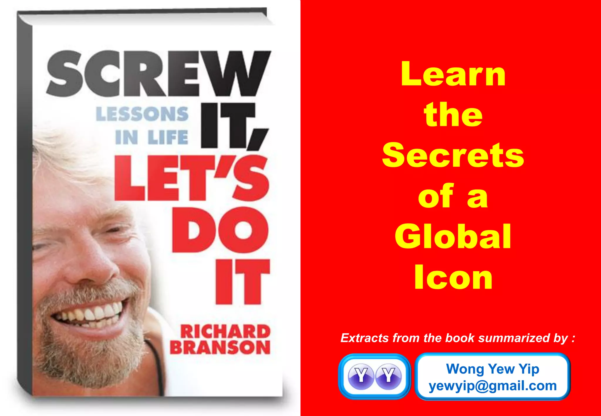 Screw It, Let's do it - Lessons in life | PPT