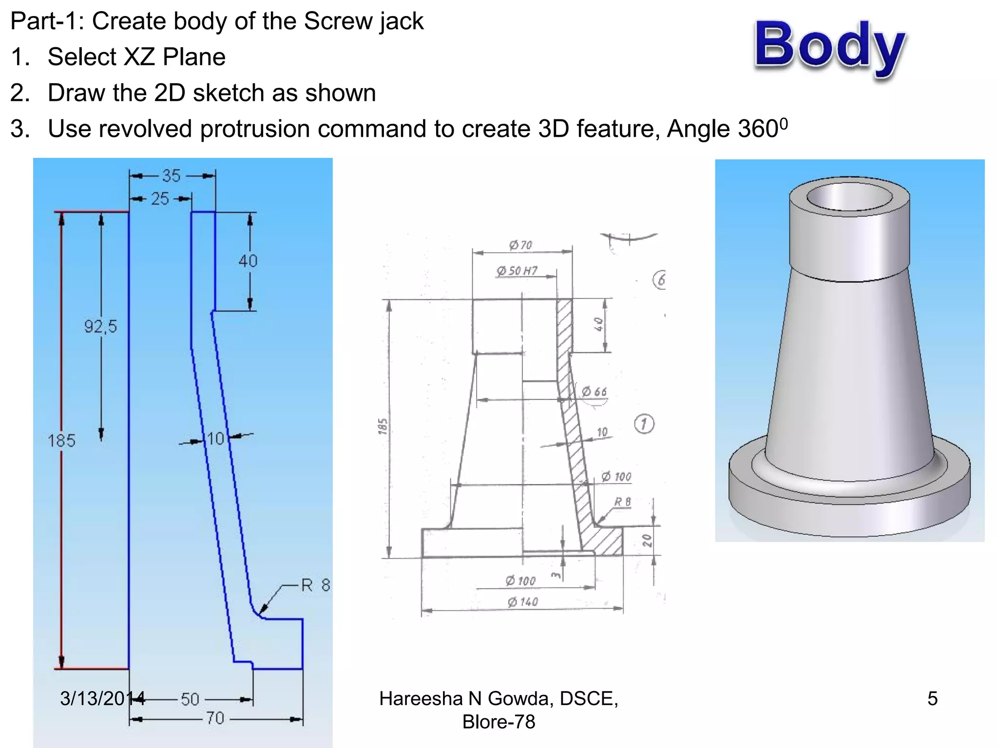 Assembly of screw jack | PDF