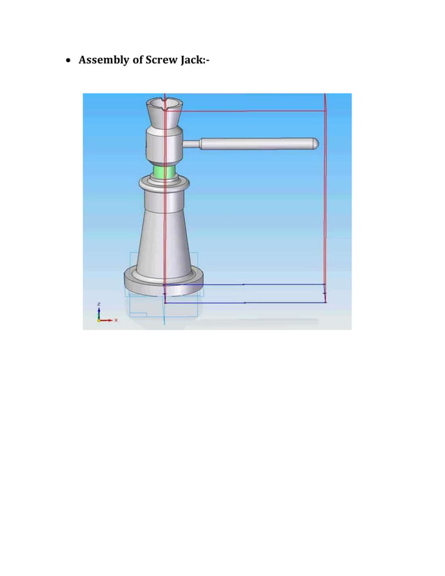 Screw jack and its application and advantages with 3D PROE drawing | DOCX