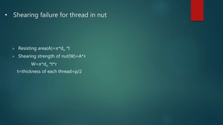 Screw jack design | PPTX