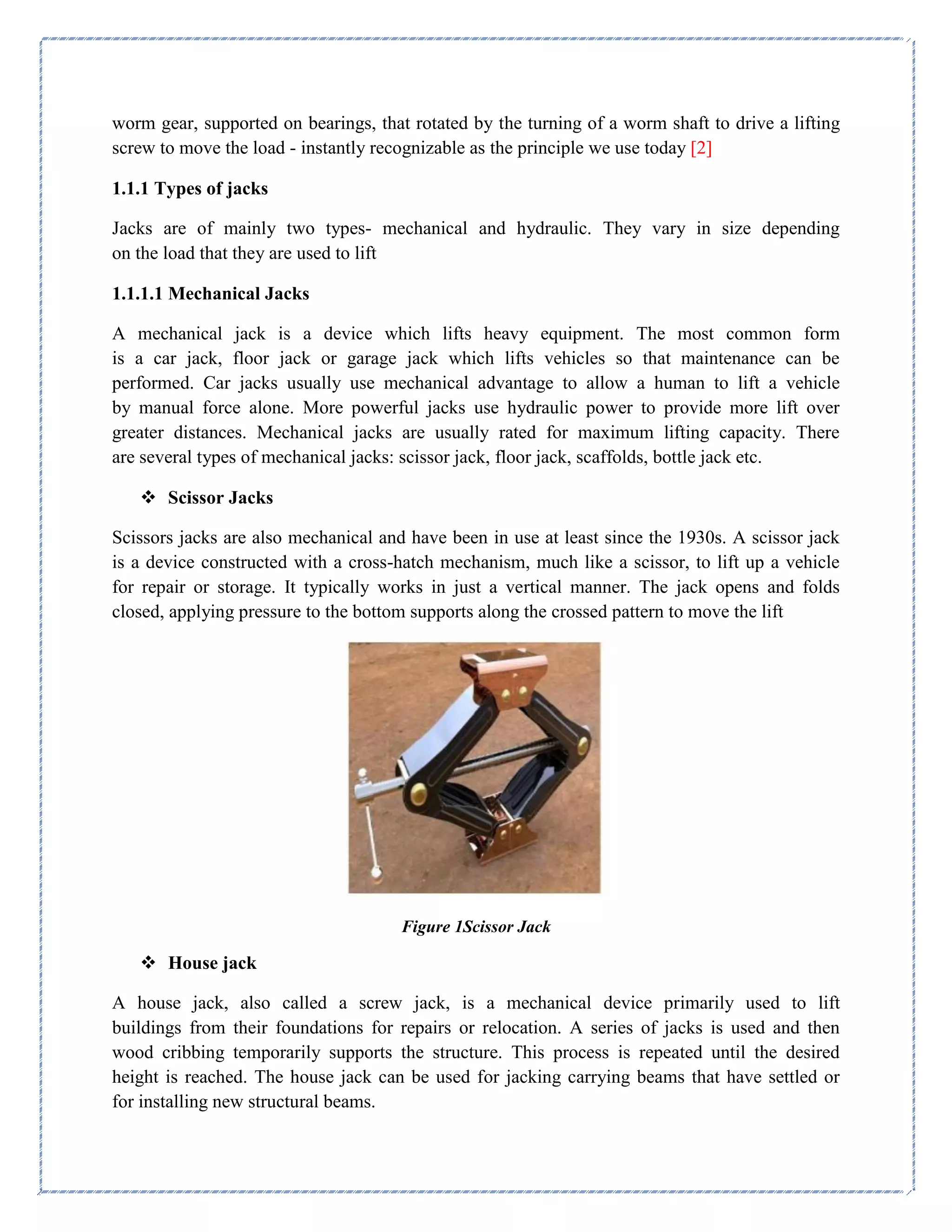 Screw jack project_1 | PDF