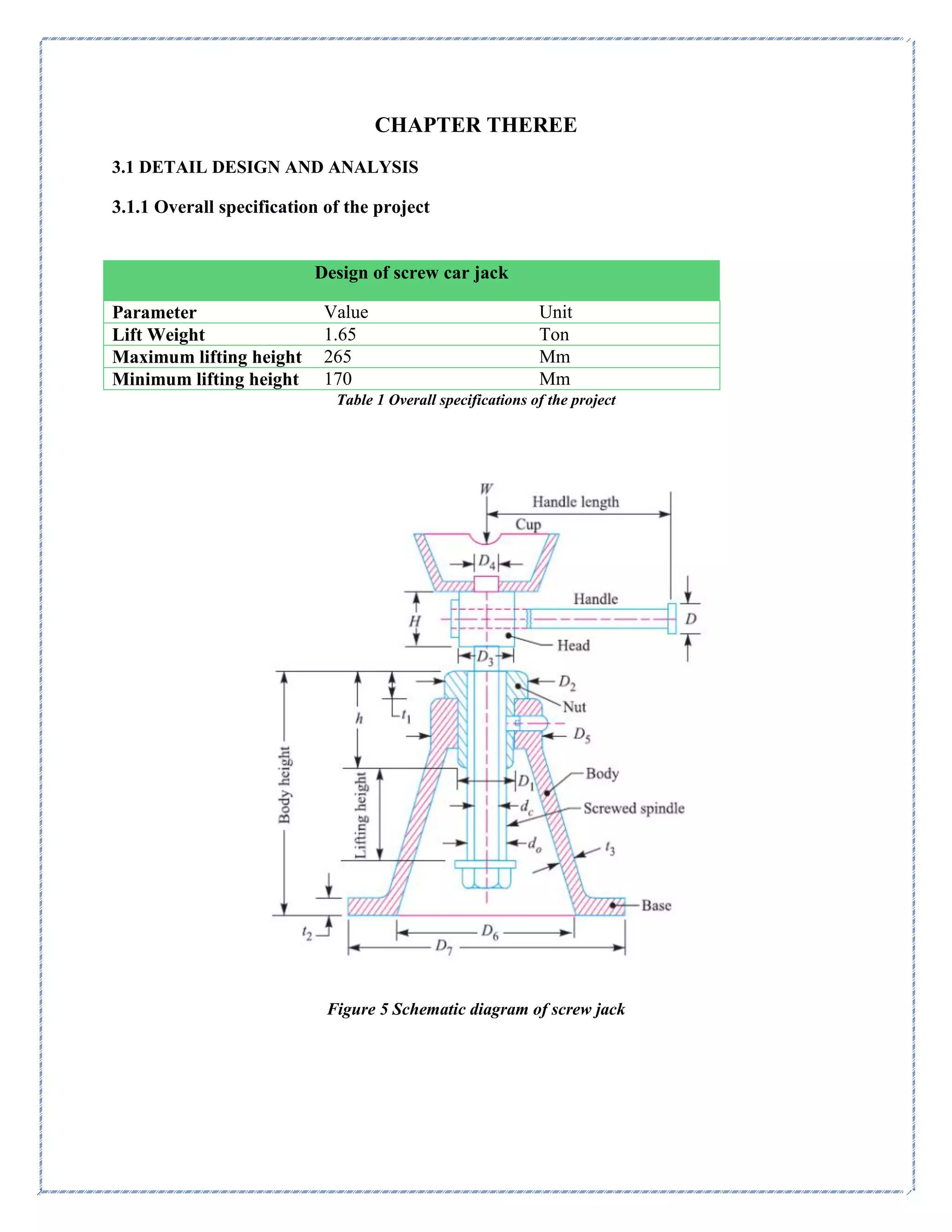 Screw jack project_1 | PDF