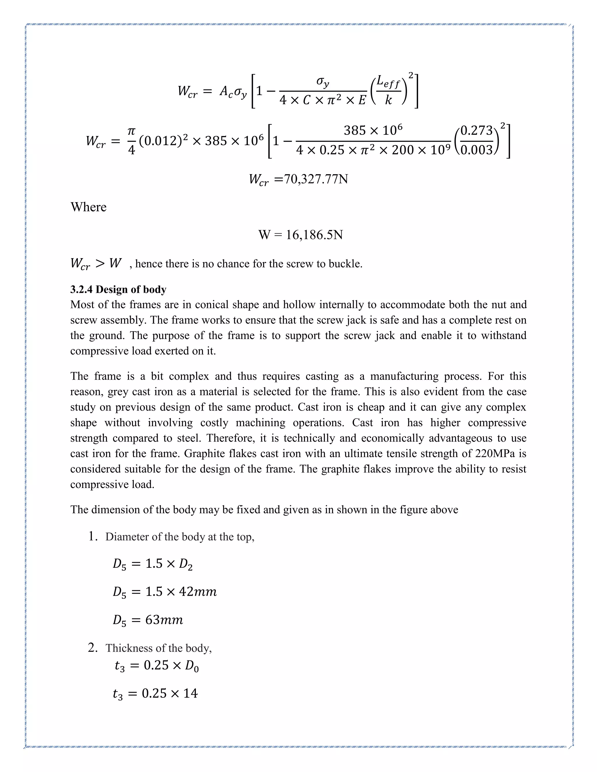 Screw jack project_1 | PDF