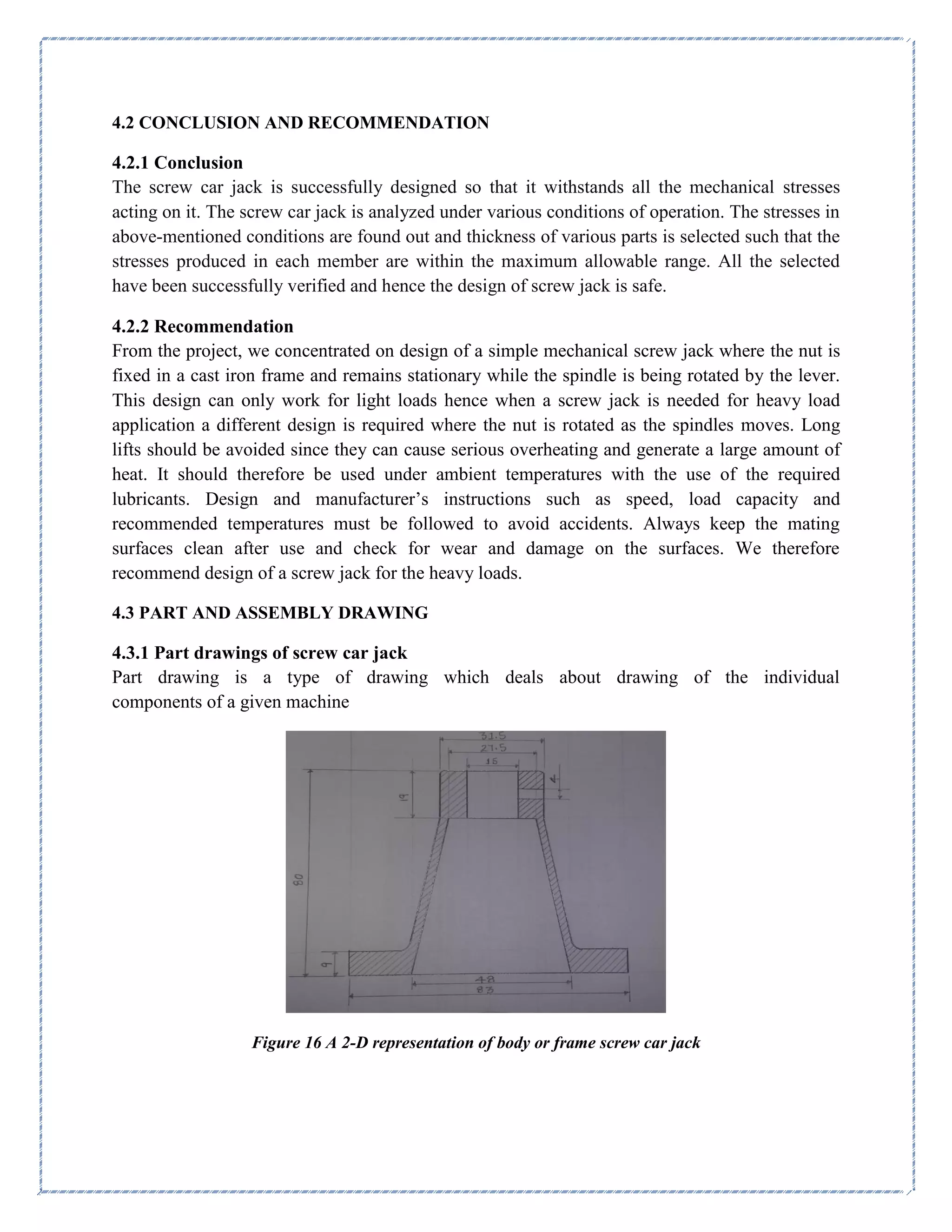 Screw jack project_1 | PDF