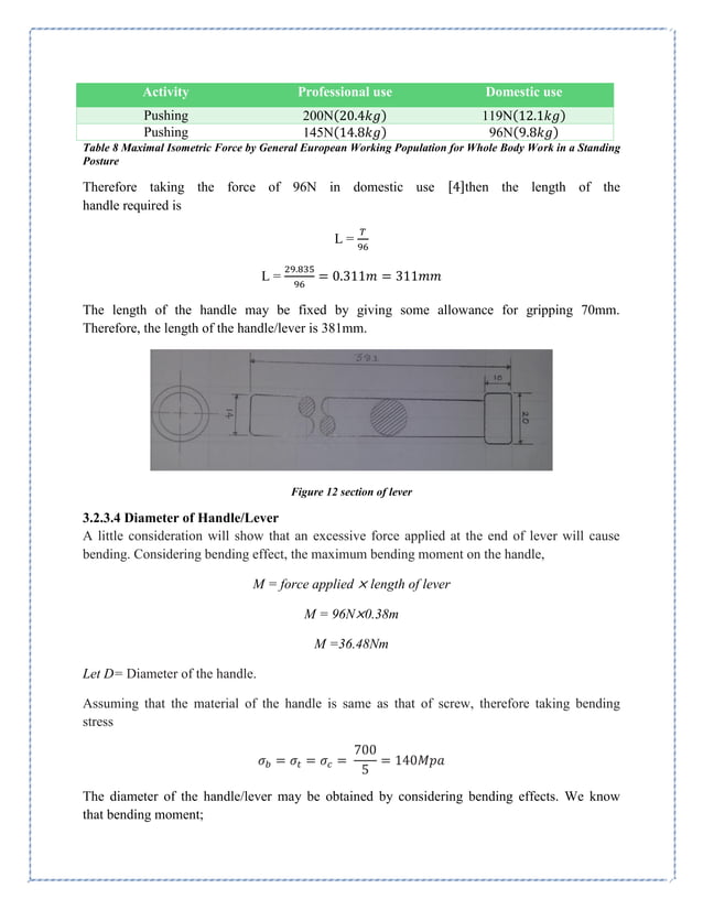 Screw jack project_1 | PDF