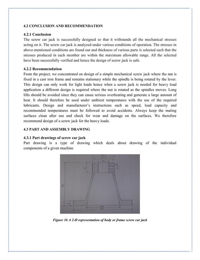 Screw jack project_1 | PDF