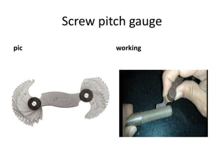 Screw metrology | PPTX