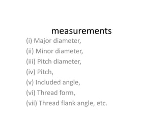Screw metrology | PPT
