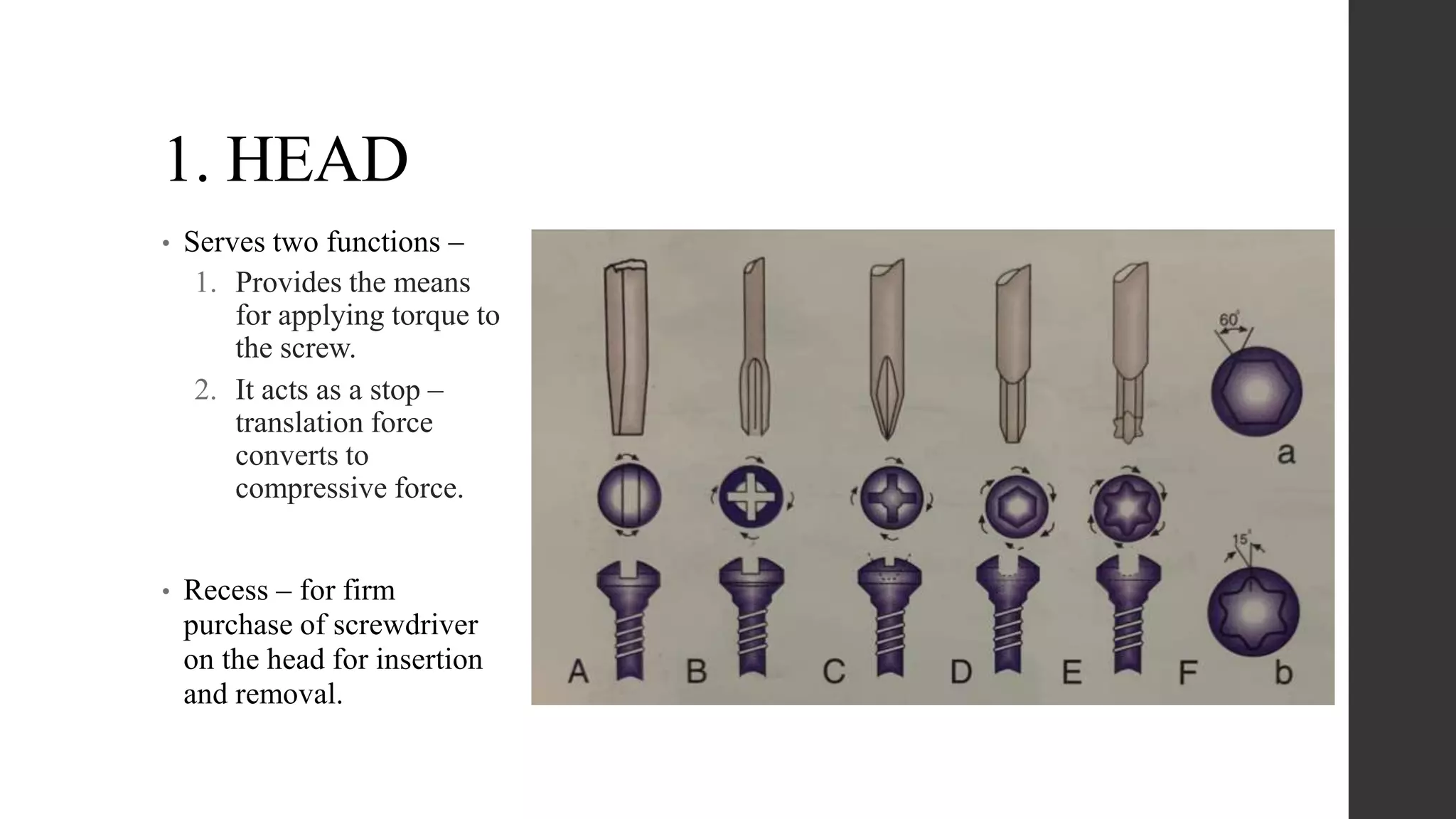 Screws in orthopedics | PPTX