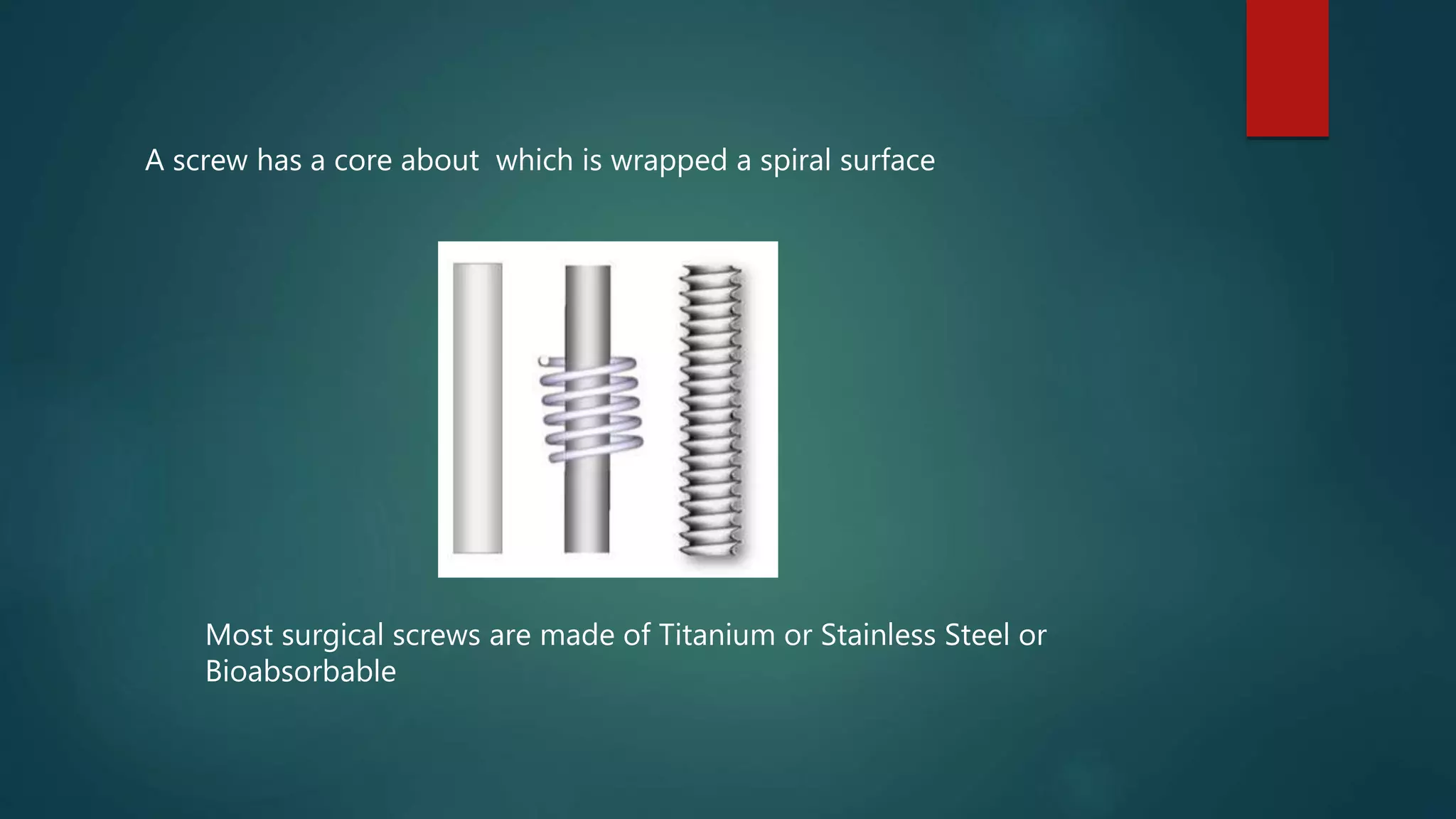 Basics of Screws in Orthopedics | PPTX