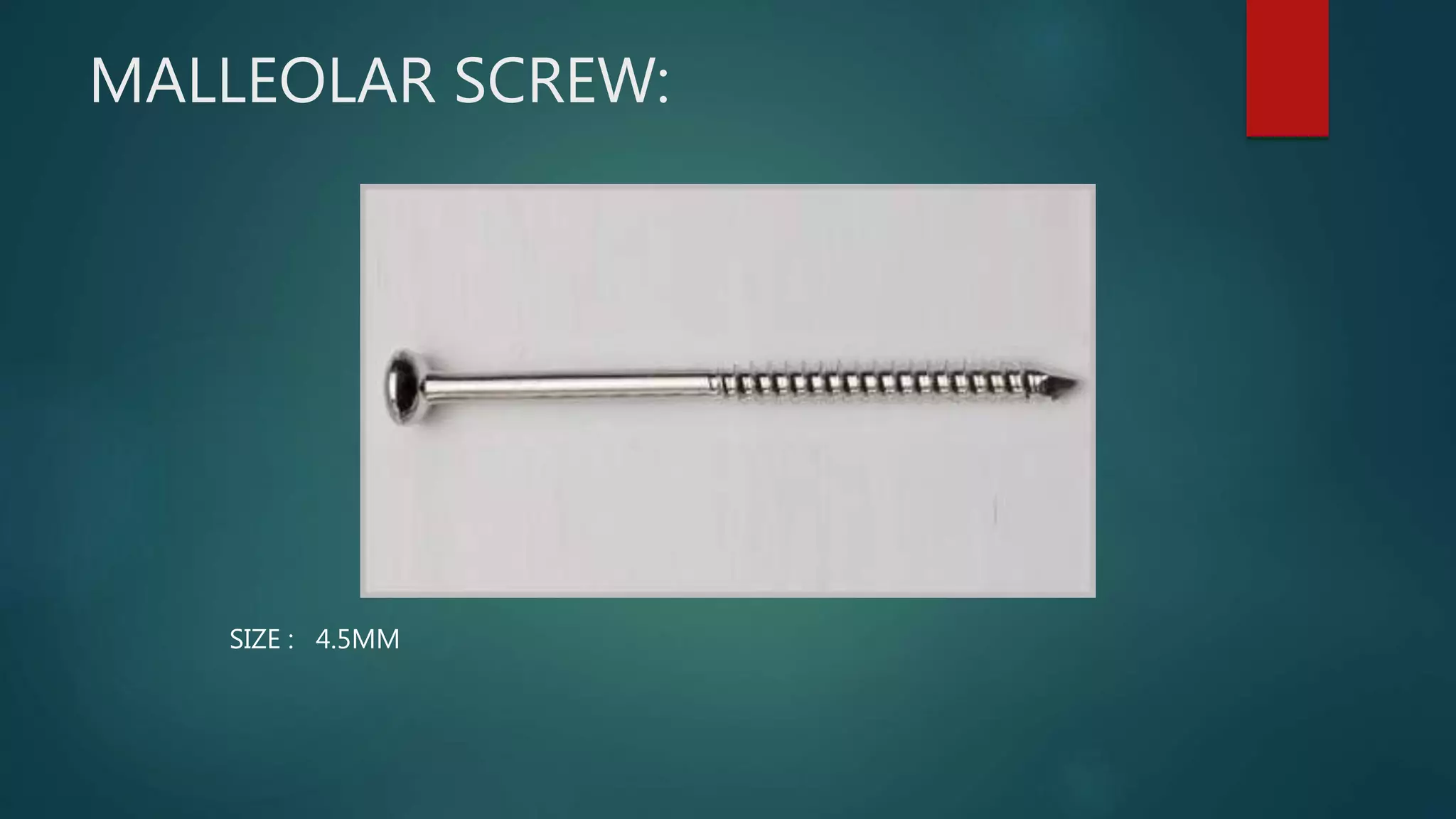 Basics of Screws in Orthopedics | PPTX