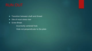 Basics of Screws in Orthopedics | PPTX
