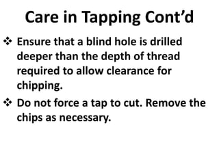 Screw thread cutting internal | PPT