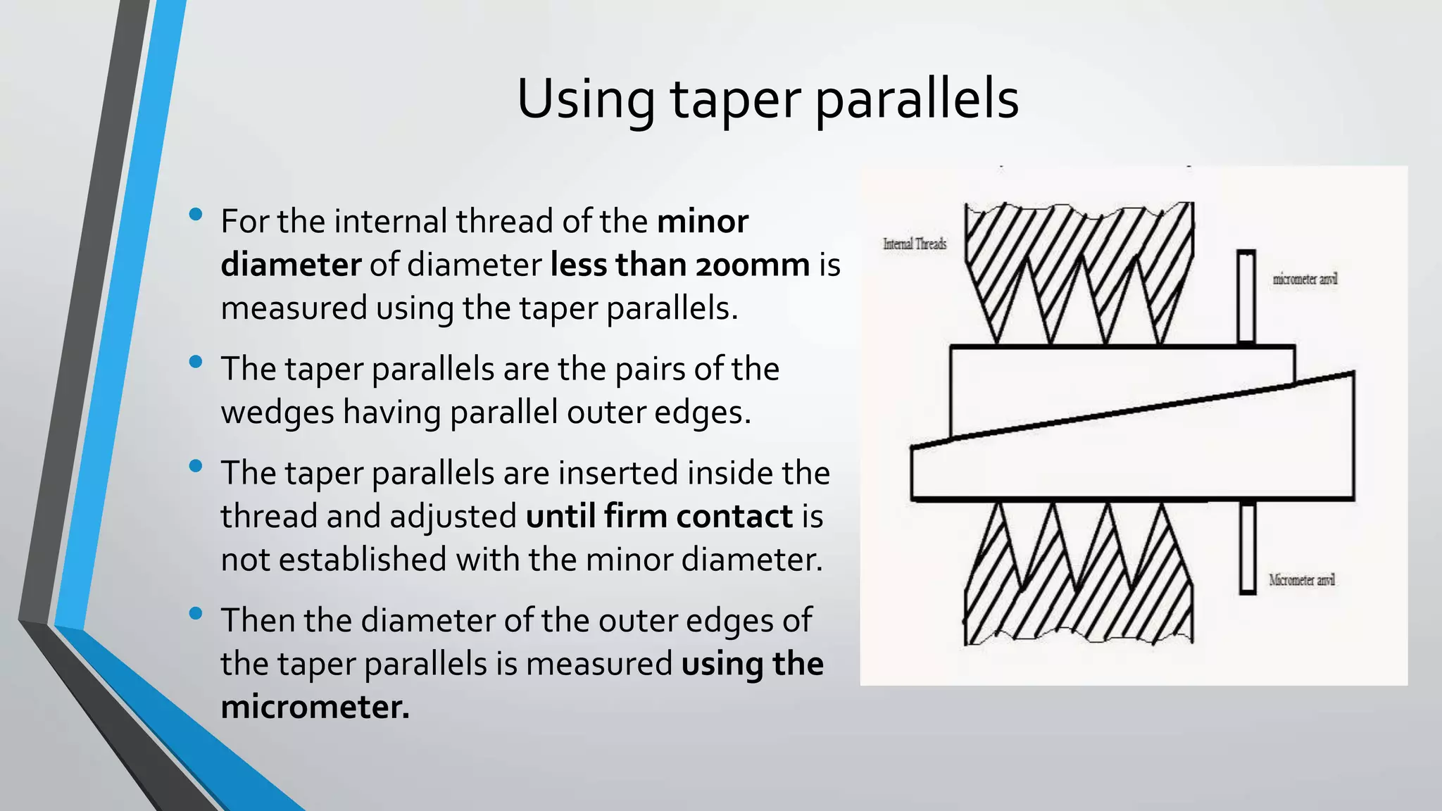 Screw thread measurement | PPTX