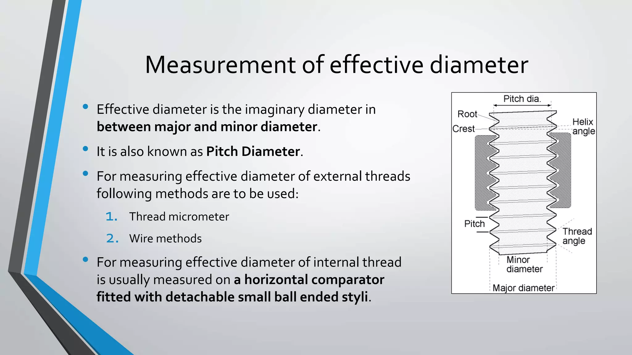 Screw thread measurement | PPTX