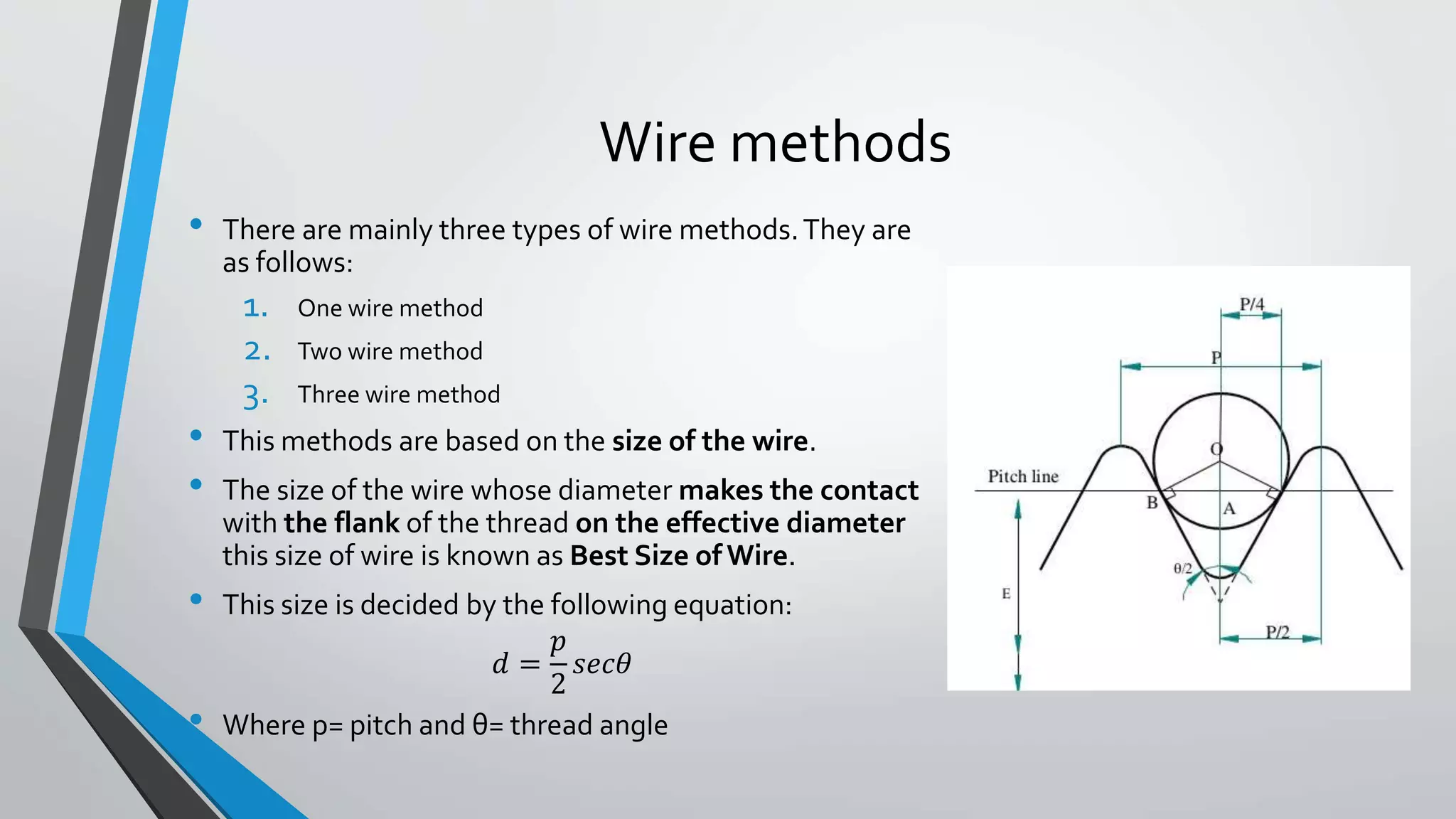 Screw thread measurement | PPTX