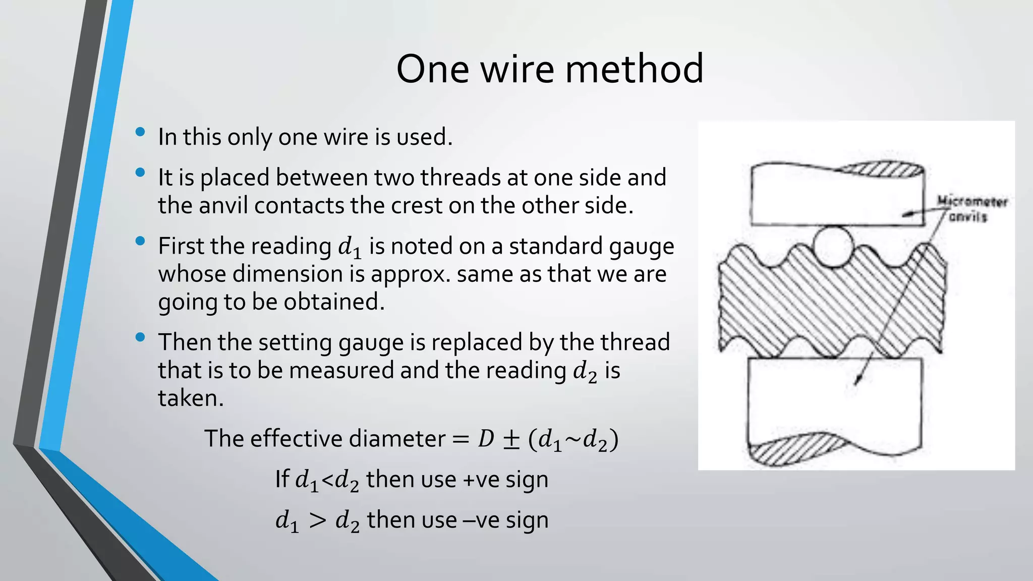 Screw thread measurement | PPTX