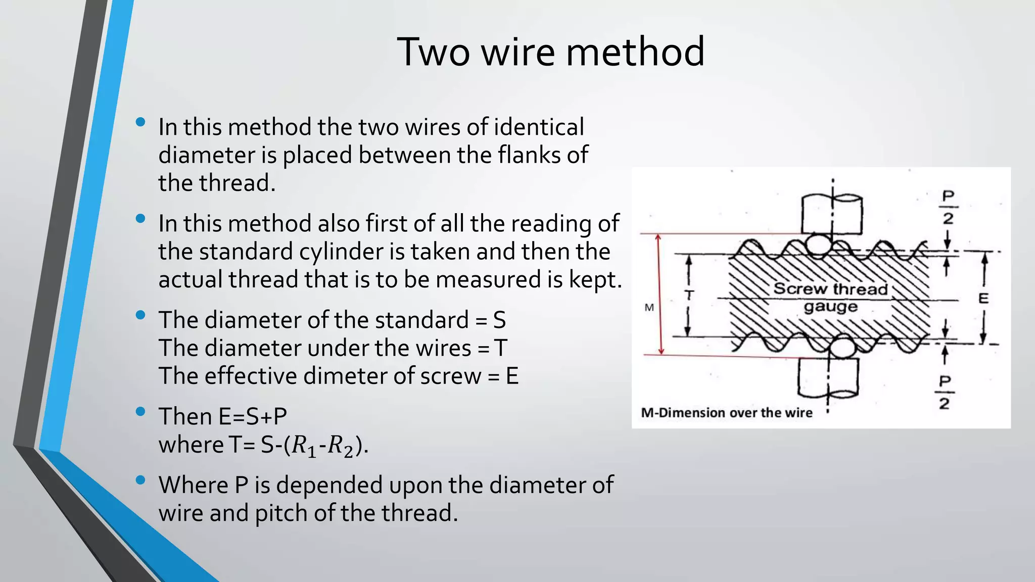 Screw thread measurement | PPTX