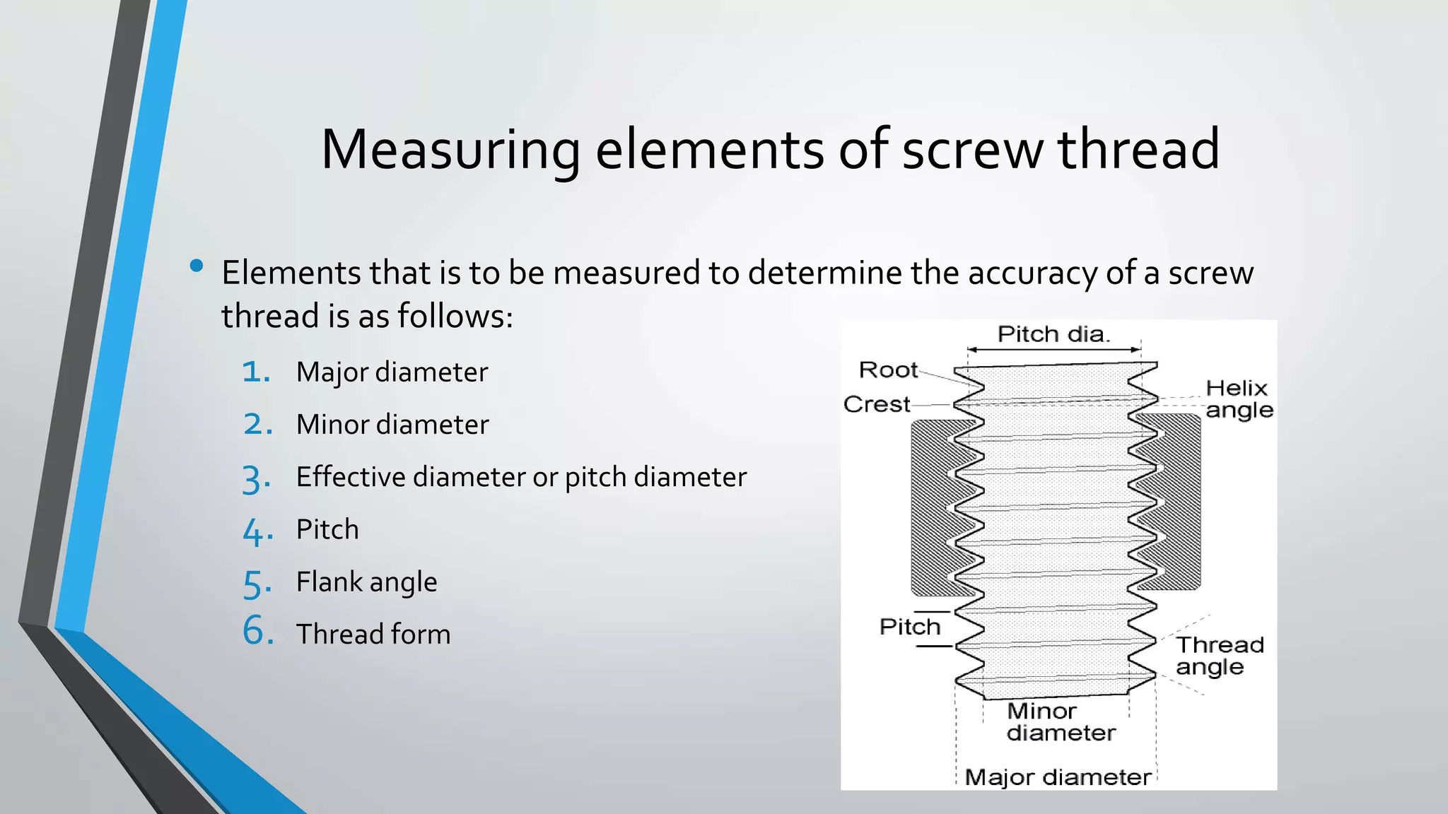 Screw thread measurement | PPTX