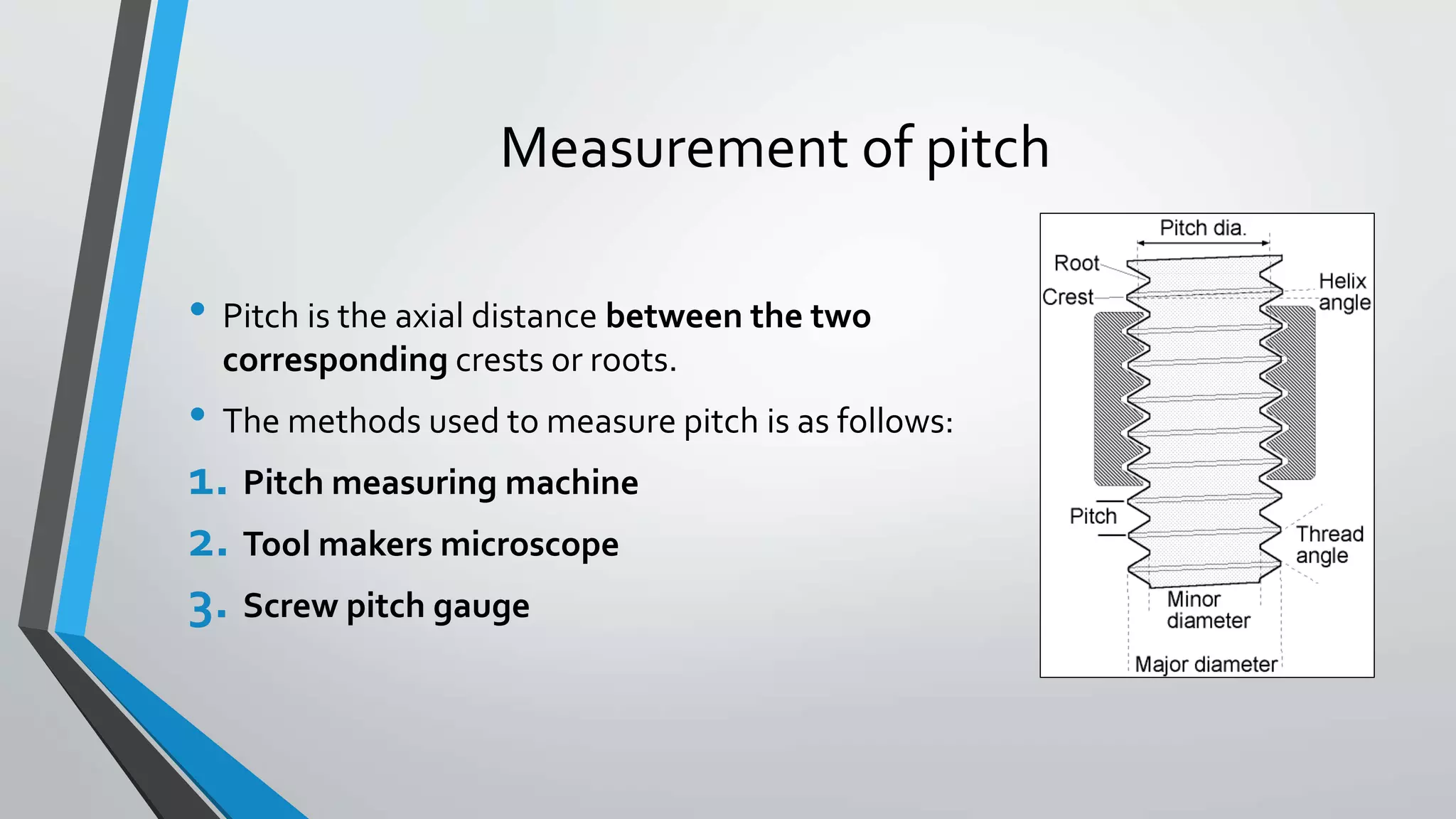 Screw thread measurement | PPTX