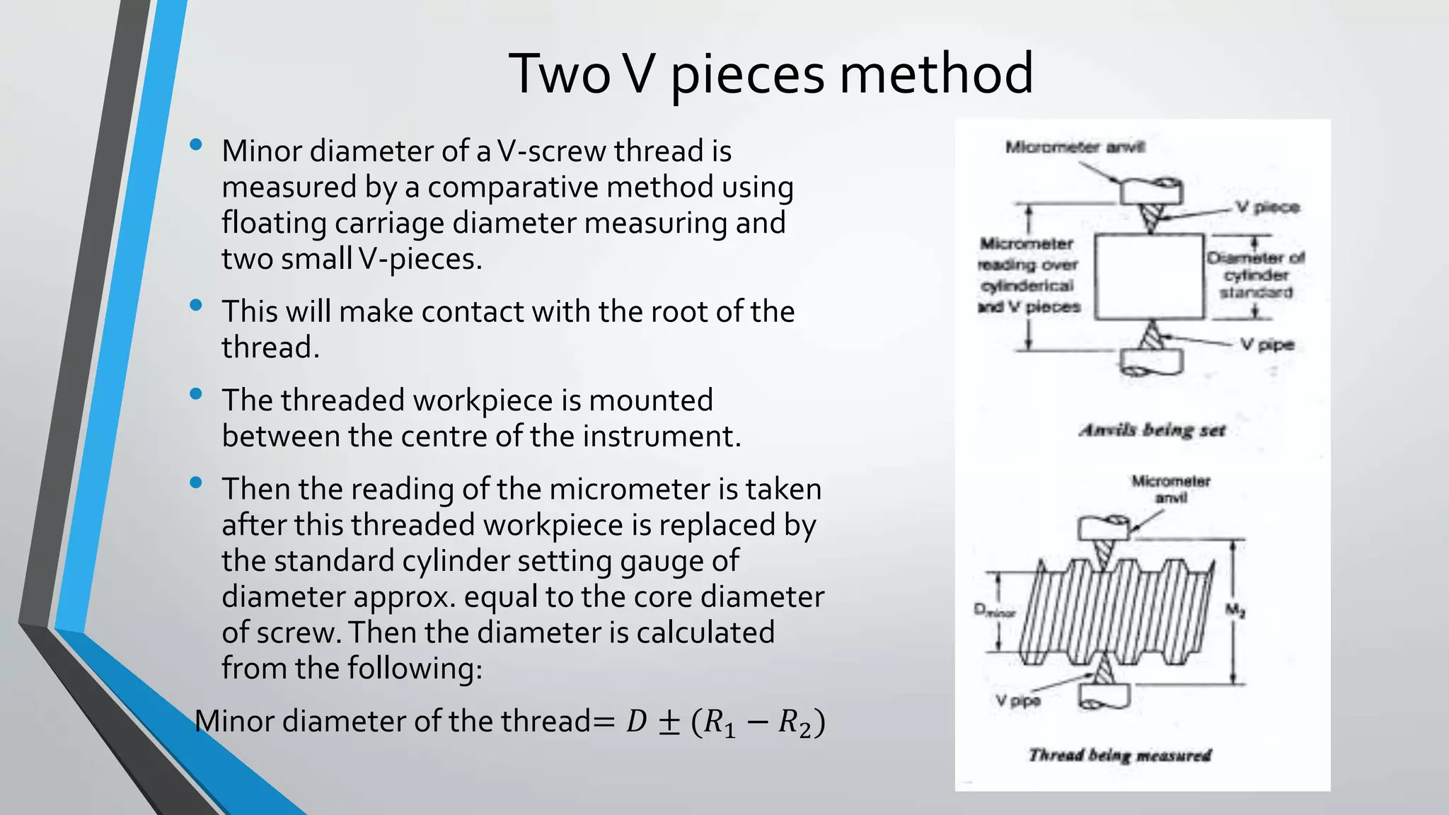 Screw thread measurement | PPTX