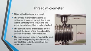 Screw thread measurement | PPTX