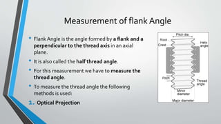 Screw thread measurement | PPTX
