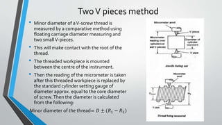 Screw thread measurement | PPTX
