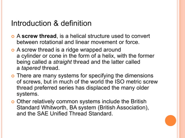 Screw Thread Measurement -Matrix.pptx