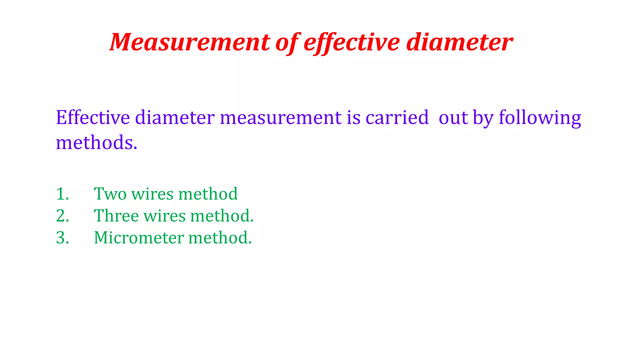 Screw thread measurements | PPTX