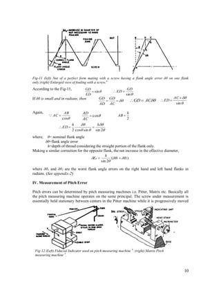 Screw threadreport | PDF
